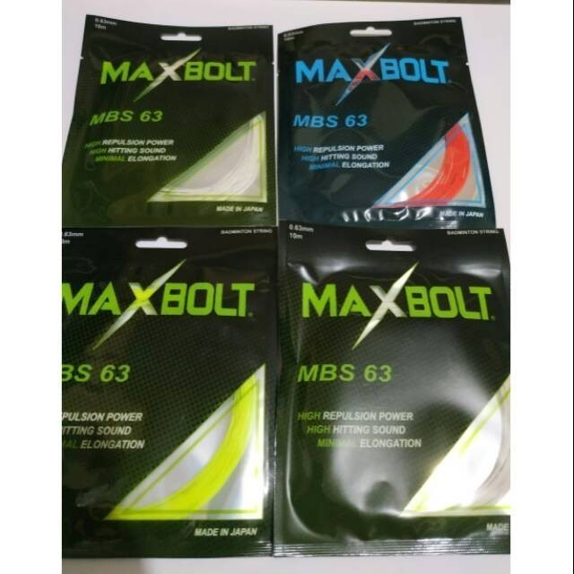 Jual Senar Badminton - Senar raket MAXBOLT MBS 63 / 0.66MM Original ...
