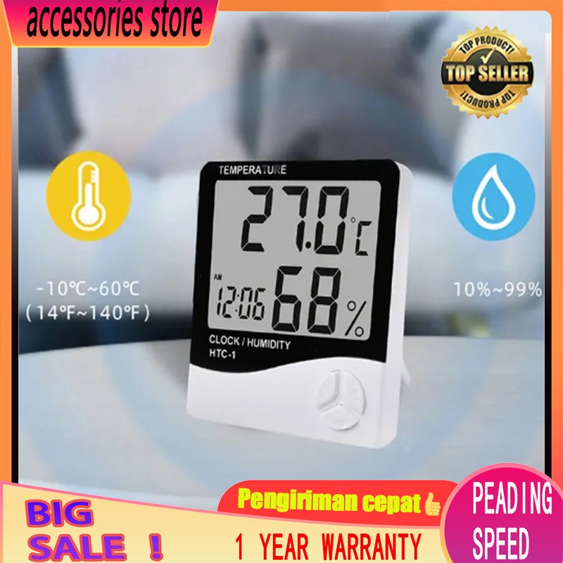 Jual HTC-1 hygrometer | JAM DIGITAL PENGUKUR SUHU RUANGAN / pengukur ...