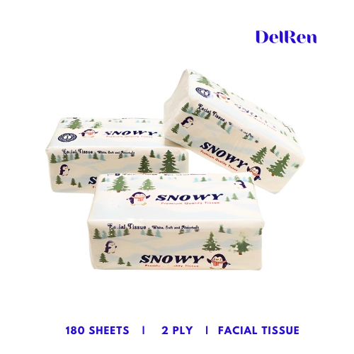 Jual Tissue Snowy 180 Sheets 2 Ply (Facial Tissue) | Shopee Indonesia