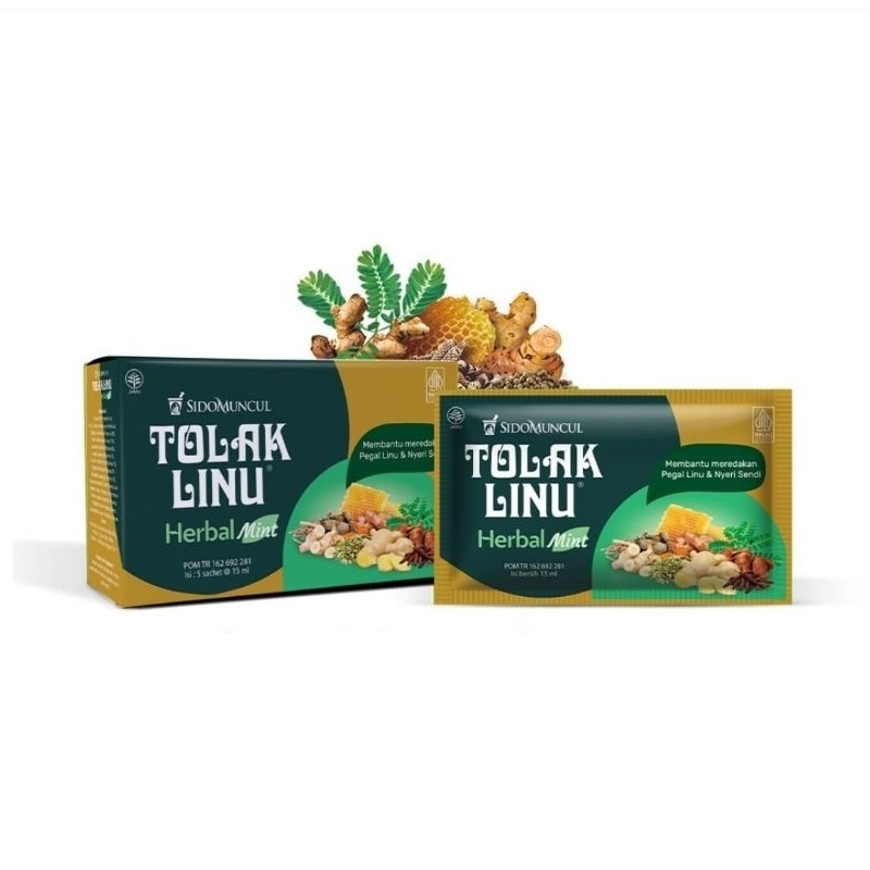 Jual Tolak Angin Linu Herbal Mint Box isi 5 Sachet - Meredakan Pegel ...