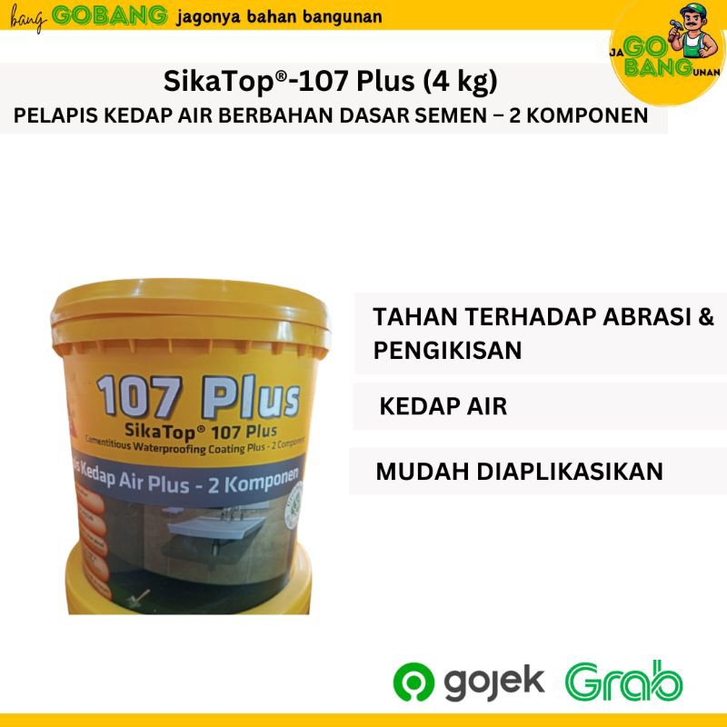 Jual SIKATOP 107 PLUS (4kg) pelapis kedap air - 2 komponen | Shopee Indonesia