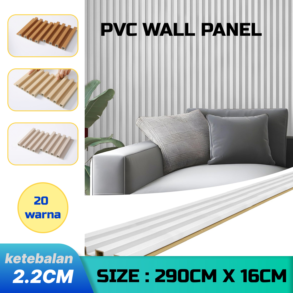 Jual Panel Dinding WPC Motif Kayu 290 x 16 cm – Anti Rayap & Anti Air Wall Panel PVC & Kayu ...