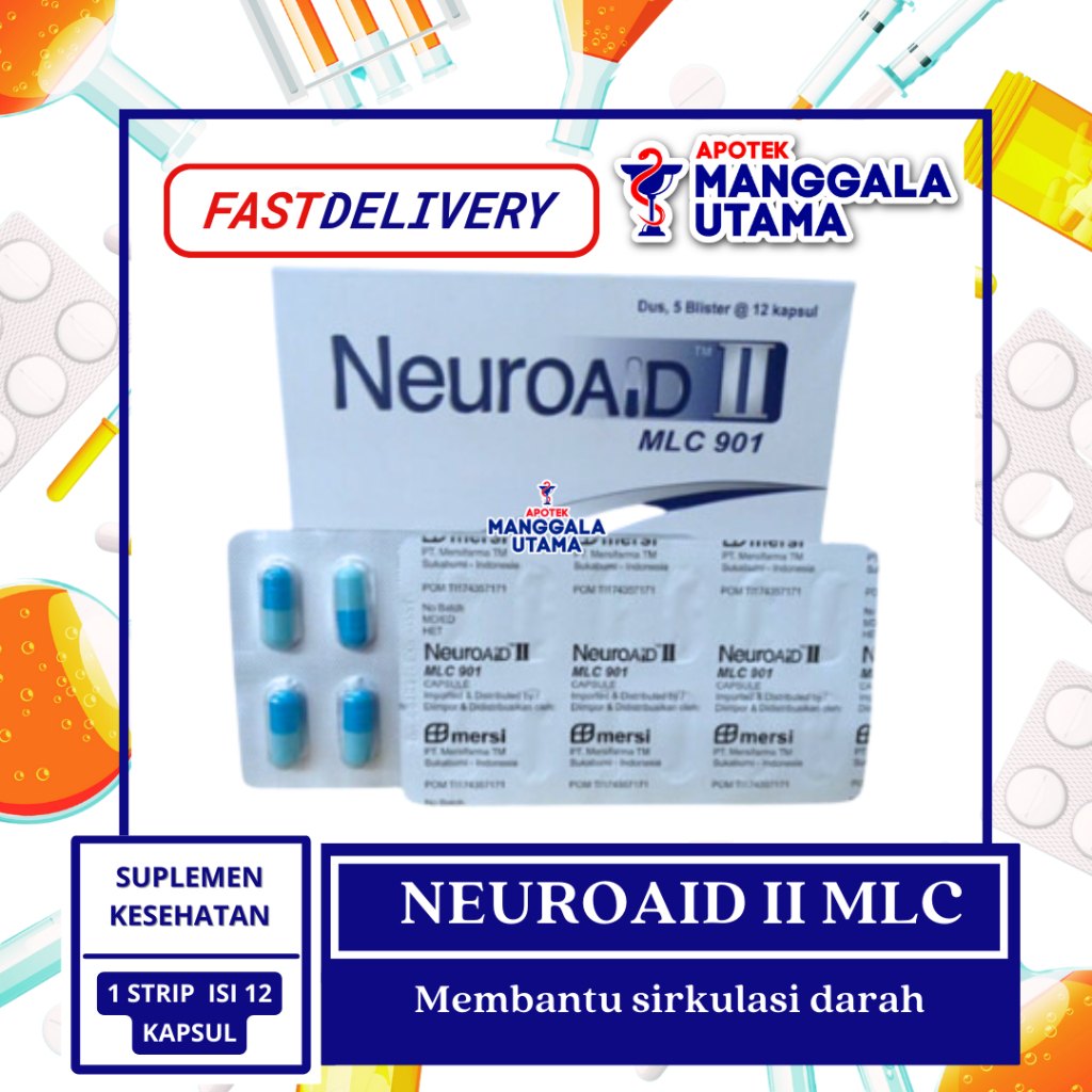 Jual NEUROAID II MLC 901 1 STRIP ISI 12 KAPSUL | Shopee Indonesia