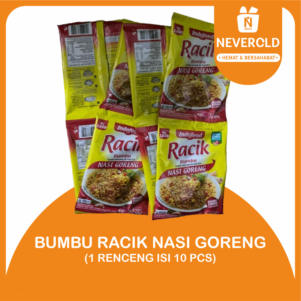 Jual BUMBU RACIK INDOFOOD - NASI GORENG 1RENCENG ISI 10 SACHET | Shopee ...