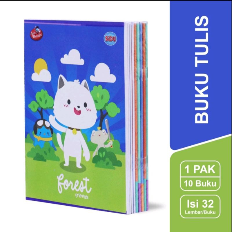 Jual BUKU TULIS SIDU 32 LEMBAR [ PACK 10 PCS ] | Shopee Indonesia