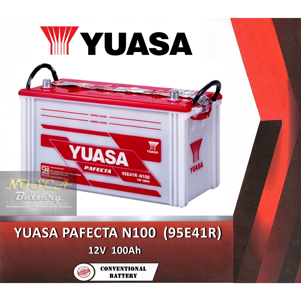 Jual Aki YUASA PAFECTA N100/ 95E41R Conventional Battery (100Ah ...