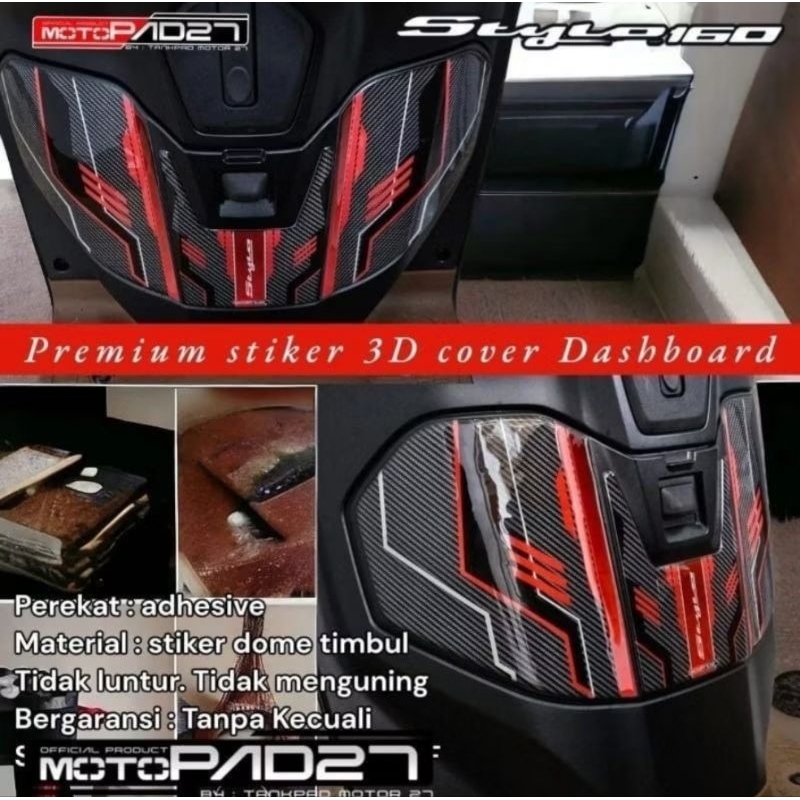 Jual Honda Stylo 160 Resin Body Protector Dashboard Cover - Motopad27 ...