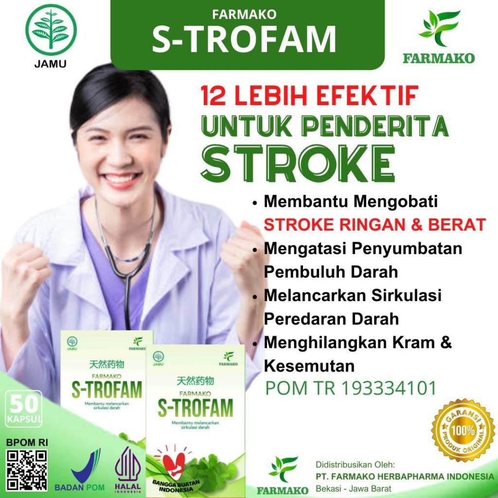 Jual Obat Stroke Paling Ampuh / S-Trofam / Obat Stroke Berat / Obat ...
