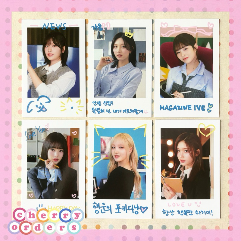 Jual IVE Polaroid Photocard : 2nd Fanmeeting MAGAZINE IVE Yujin Gaeul Rei Wonyoung Liz Leeseo ...
