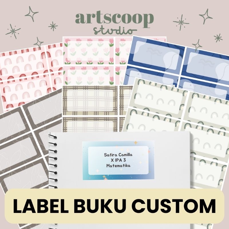 Jual Stiker / Label Nama Buku | Label Sticker CUSTOM | Lucu untuk buku ...