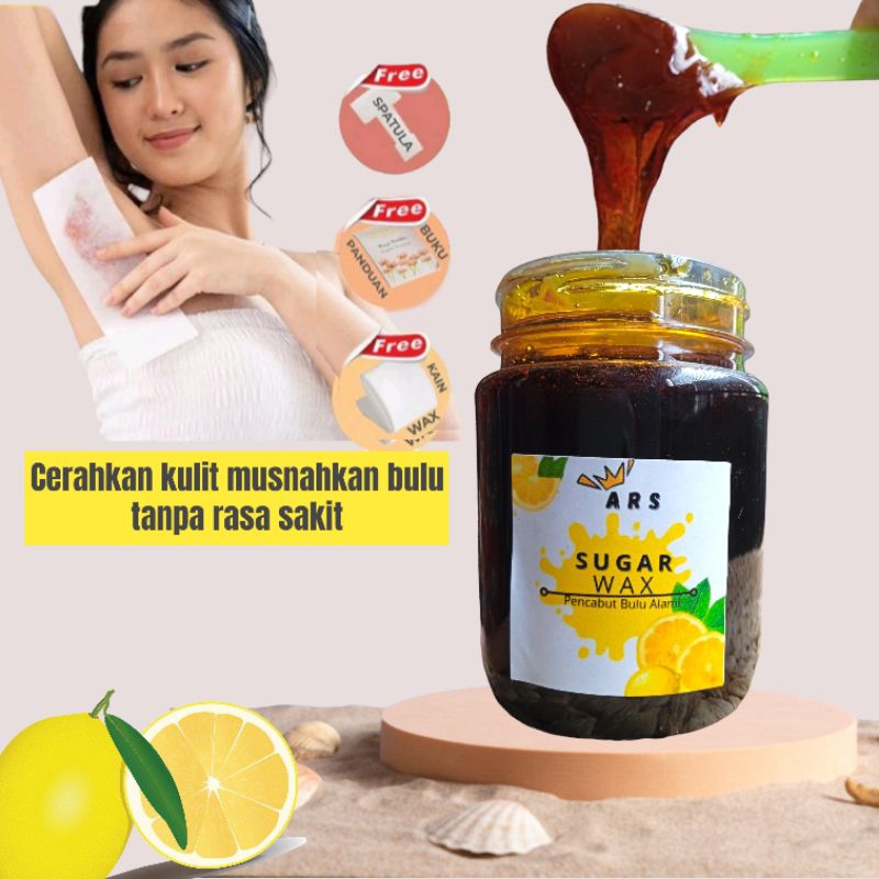 Jual [250gr] waxing | ARS sugar wax | waxing ketiak | waxing kit | pencabut bulu | bulu kaki ...