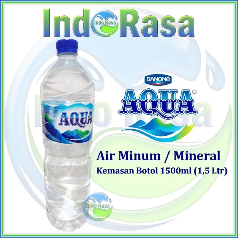 Jual AQUA Air Minum Mineral Botol 1500ml 1,5 Liter | Shopee Indonesia