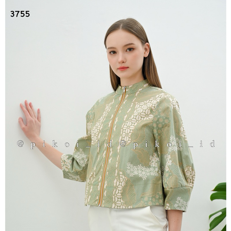 Jual Bomber jaket Batik modern cewek murah / batik kantor wanita ...