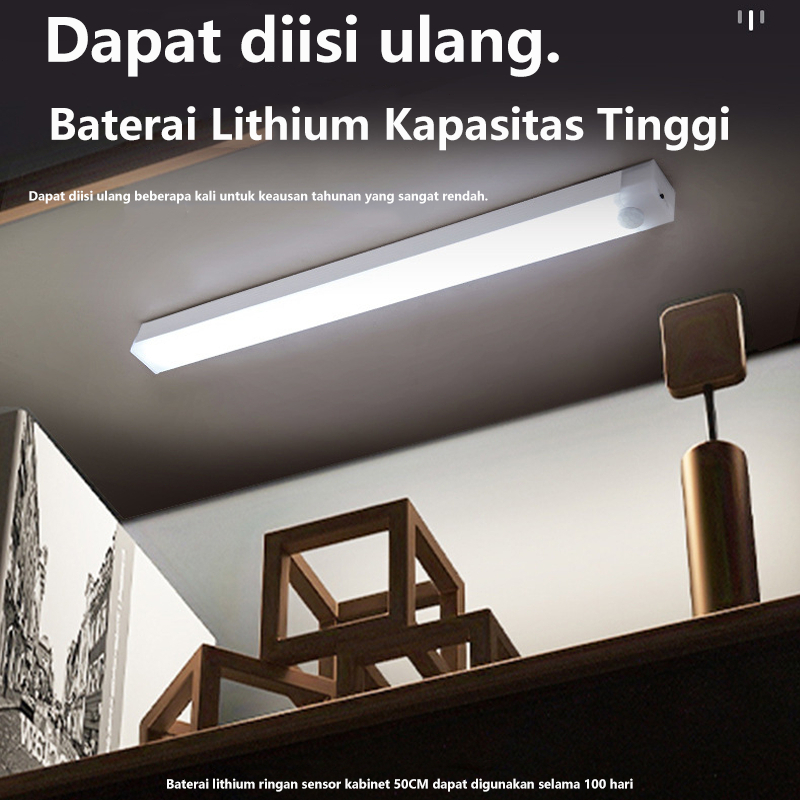 Jual Lampu Sensor Gerak Magnetic Motion Sensor Lampu Stick Panjang LED ...