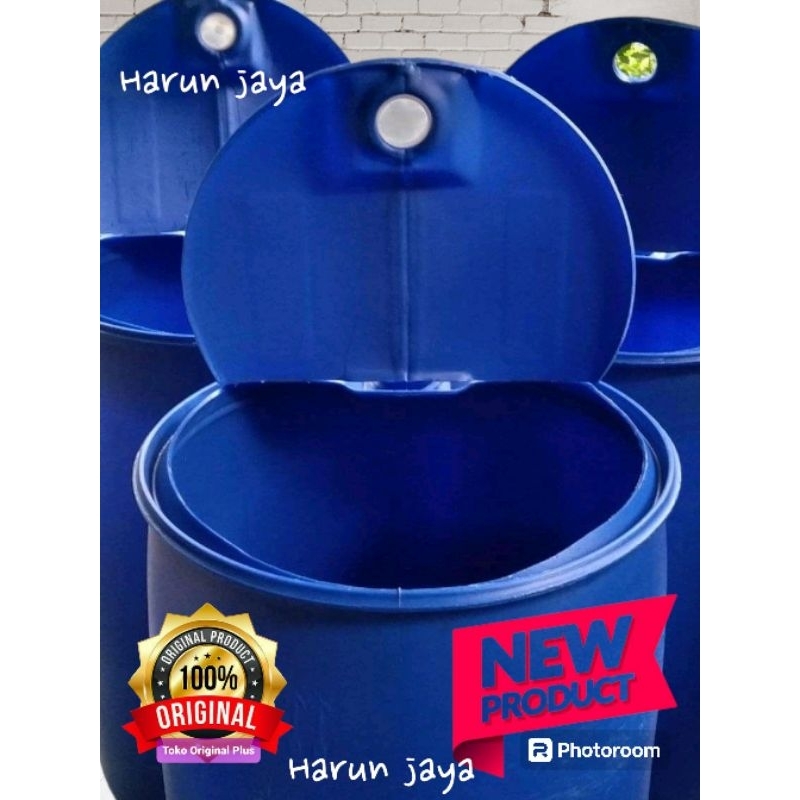 Jual Drum poligen HDPE 200 LITER bersih 1 x pakai sudah d buka atau d ...