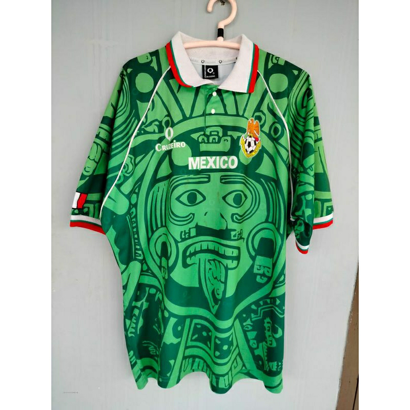 Jual jersey mexico sv 1998 original vintage langka jersey meksiko aztec ...