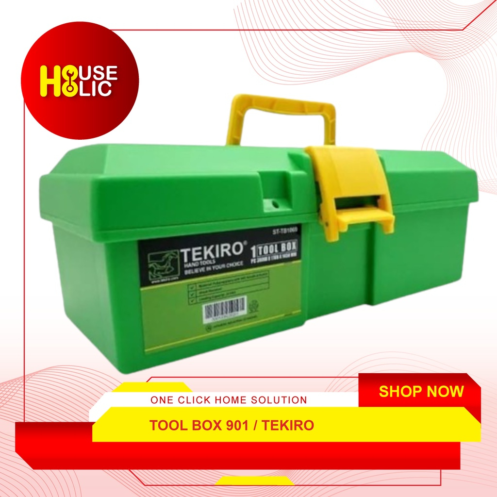 Jual TEKIRO Toolbox PVC / Tool Box B901 / Tool Kit Kotak Perkakas Plastik | Shopee Indonesia