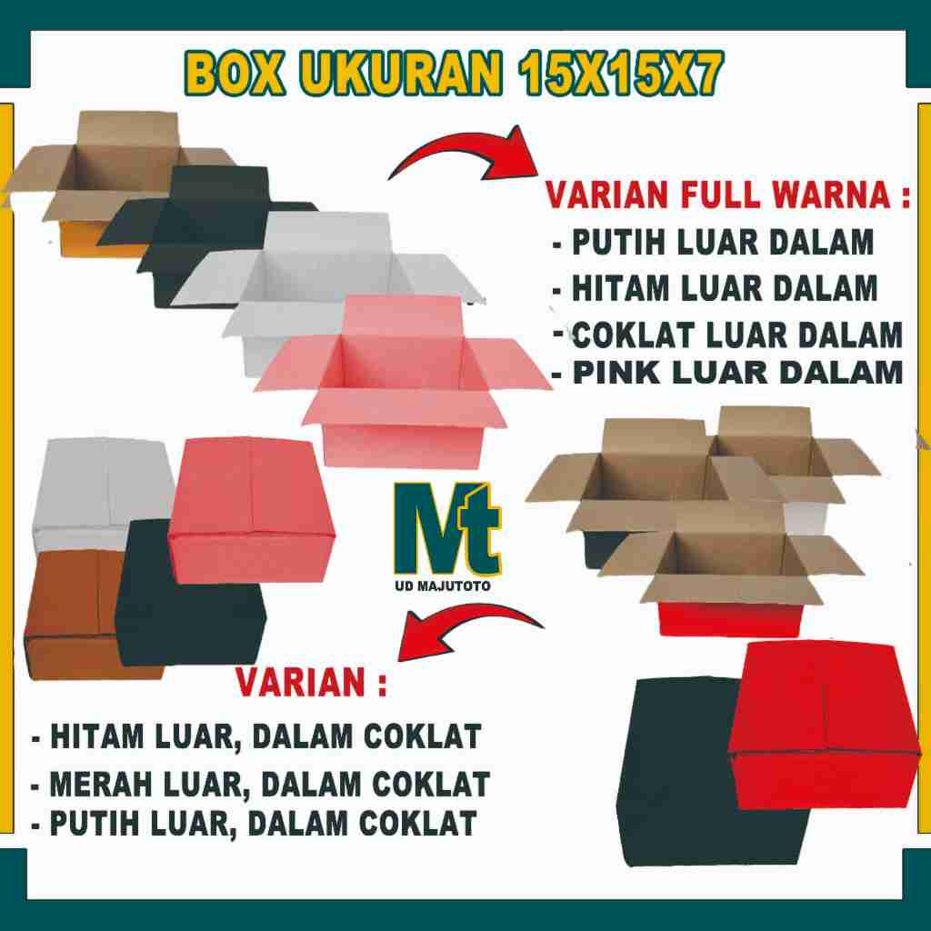 Jual (PAKET 100PCS) Box 15x5x7 Cm / Box Packaging A1/ Box Packing ...