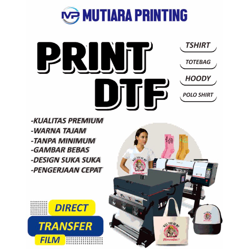 Jual Jasa Cetak DTF Meteran / Sablon setrika / Sablon Digital / Digital ...