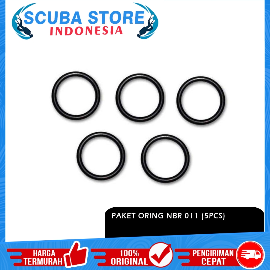 Jual Paket NBR Oring Black 011 5pcs Ring Karet Rubber O Ring O-Ring ...