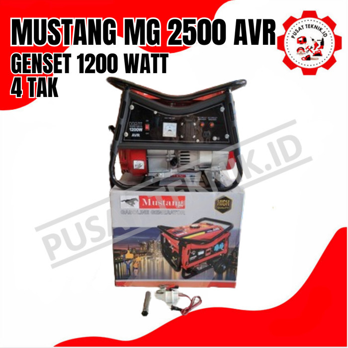 Jual Genset 1200W MUSTANG MG2500AVR / Power Generator 1200 Watt 4 Tak ...