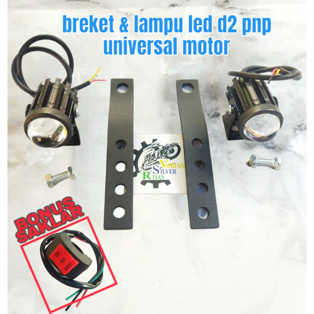Jual Bracket Brekat Lampu Tembak D2 Laser 2 warna putih dan kuning Pnp ...
