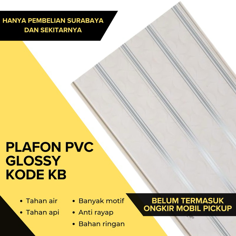 Jual PLAFON PVC GLOSSY GOLDEN PLAFON SURABAYA GRESIK SIDARJO PASURUAN ...