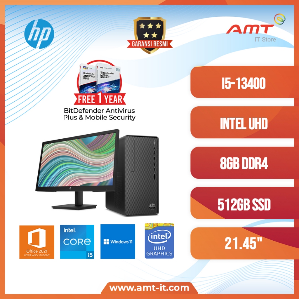 Jual HP PC Desktop M01-F3016d i5-13400 8GB 512GB SSD W11+OHS | Shopee Indonesia