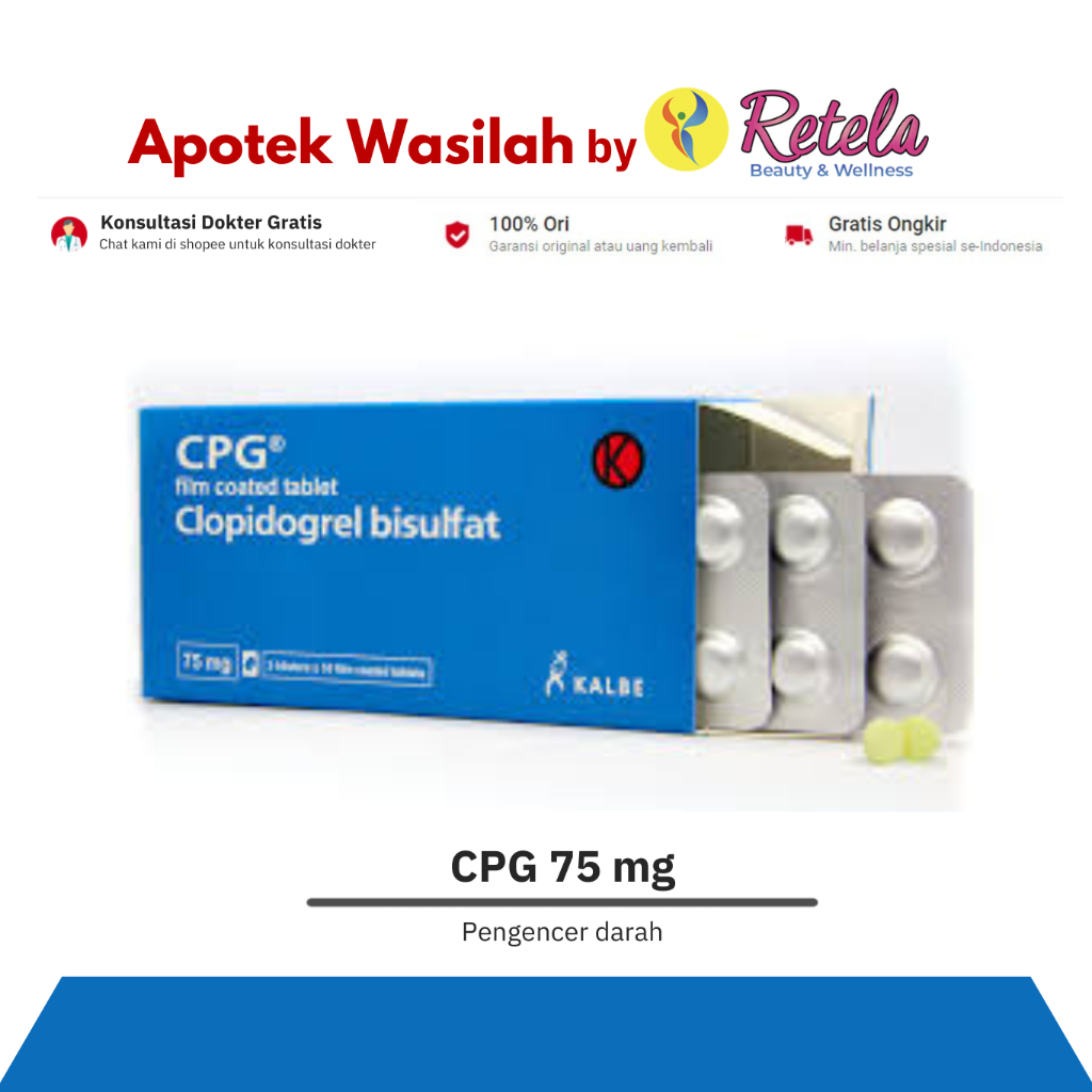 Jual CPG 75 MG BLISTER 10 TABLET | Shopee Indonesia