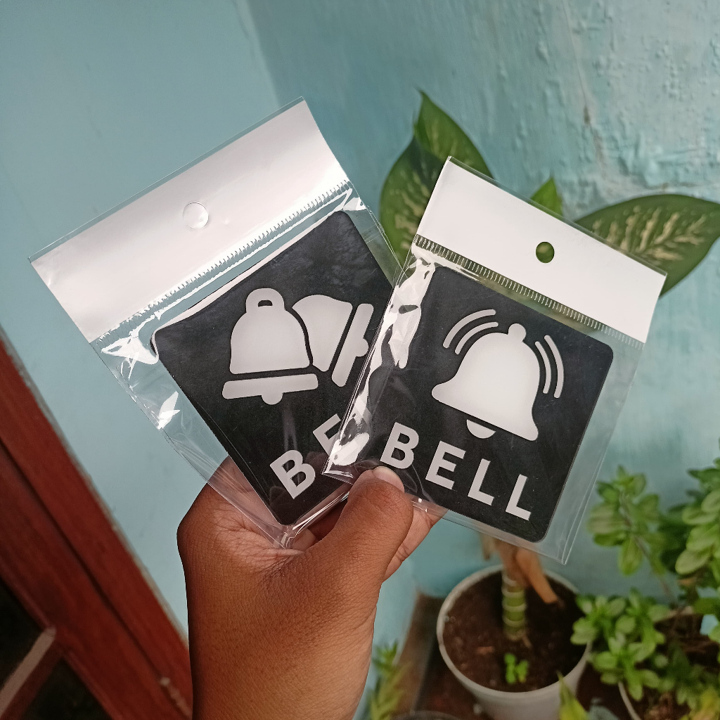 Jual Papan Akrilik Tanda Bell / Bel Anti Air untuk Dinding dan Pintu ...