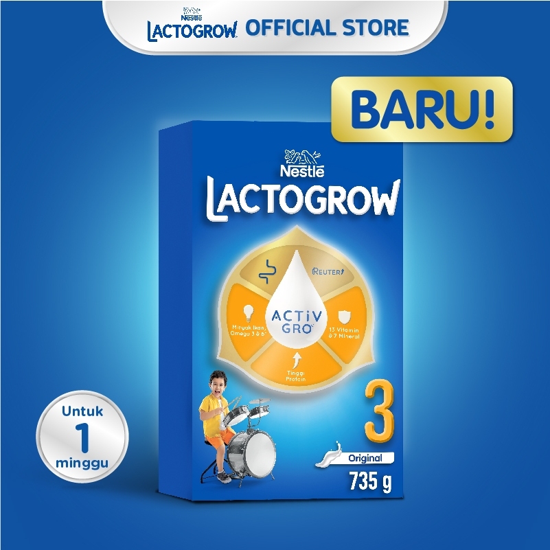 Jual Nestlé LACTOGROW 3 (1-3 Tahun) ACTiVGRO Susu Pertumbuhan Anak ...