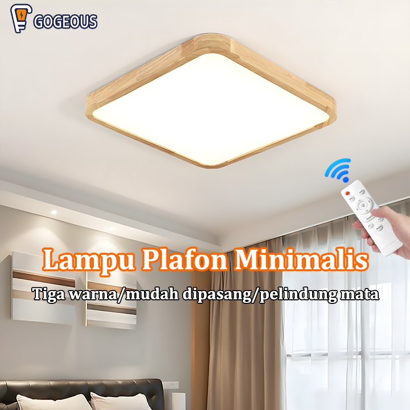 Jual GOGEOUS Lampu Plafon Minimalis Modern 24W/36/48W Square all wood ...