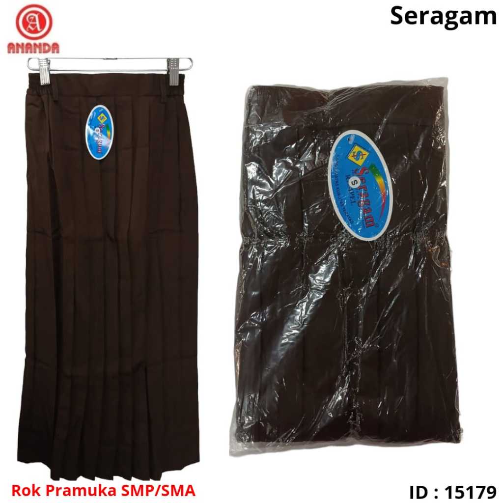 Jual rok sekolah panjang seragam SMP/SMA pramuka rempel | Shopee Indonesia