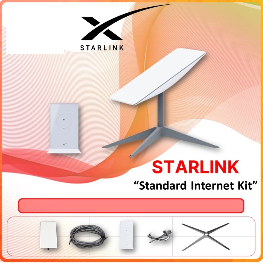 Jual STARLINK Standard Internet Kit Satellite Antenna & WiFi Router Kit ...