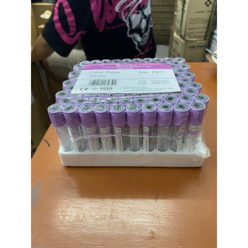 Jual Tabung EDTA K3 3ML General Care PET / Vacuum Blood Collection Tube ...
