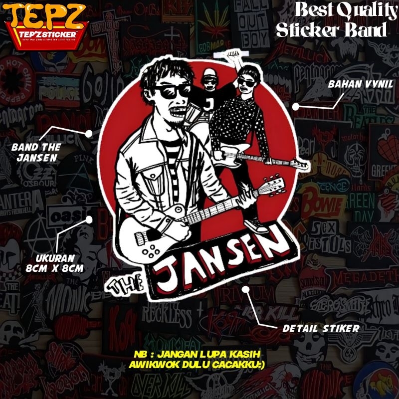Jual STIKER STICKER (BAND THE JANSEN) STIKER BAND|STIKER METAL|STIKER ...