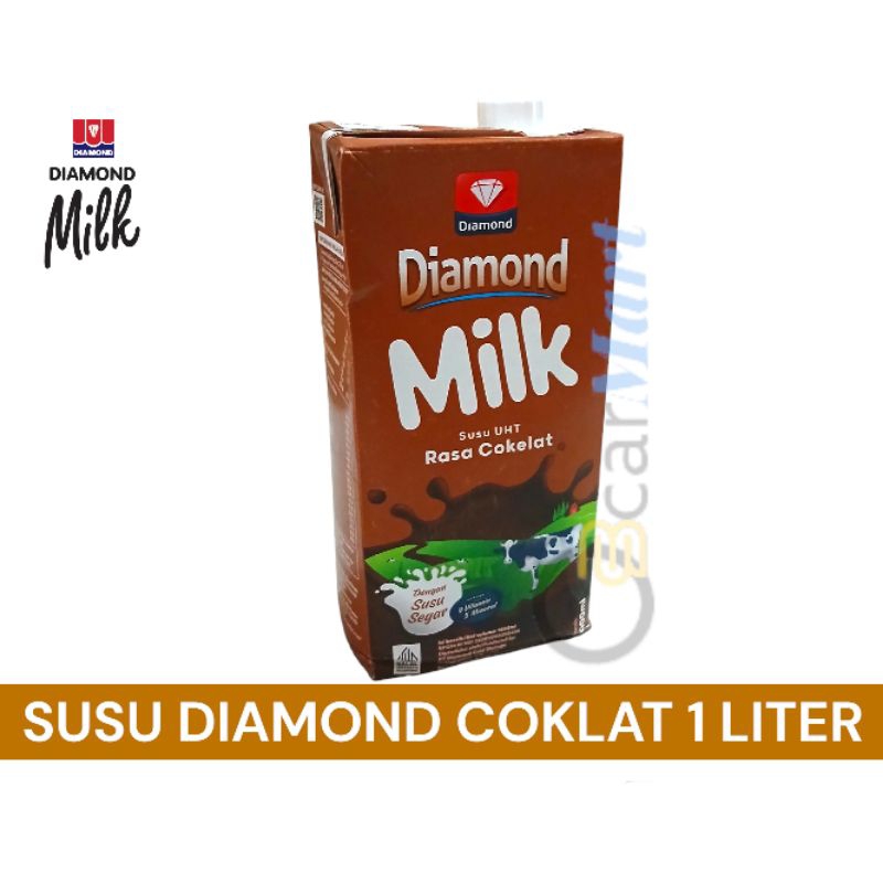 Jual Susu COKLAT DIAMOND 1 LITER Susu Segar UHT | Shopee Indonesia