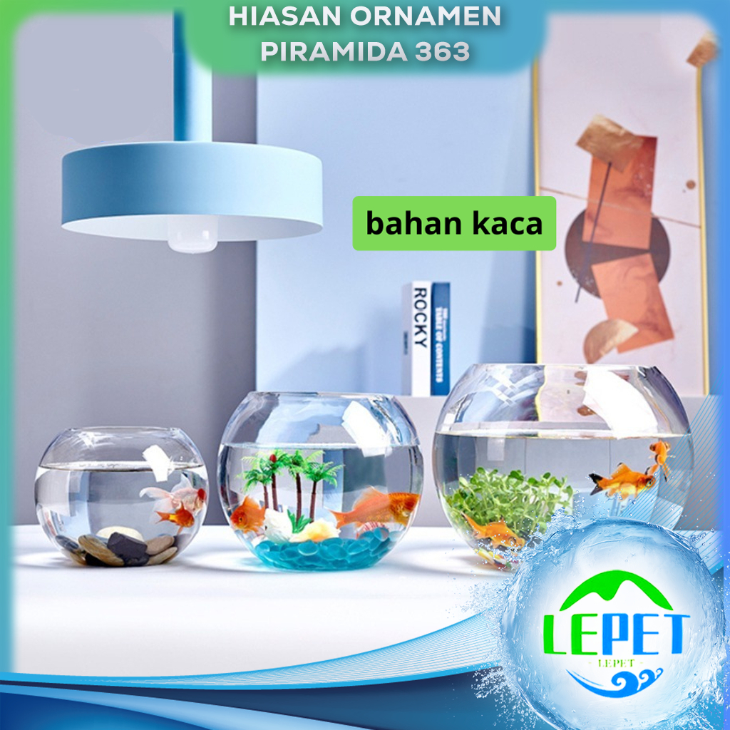 Jual LEPET AQUARIUM MINI KECIL A26-2 / A26-3 AKUARIUM IKAN CUPANG HIAS ...