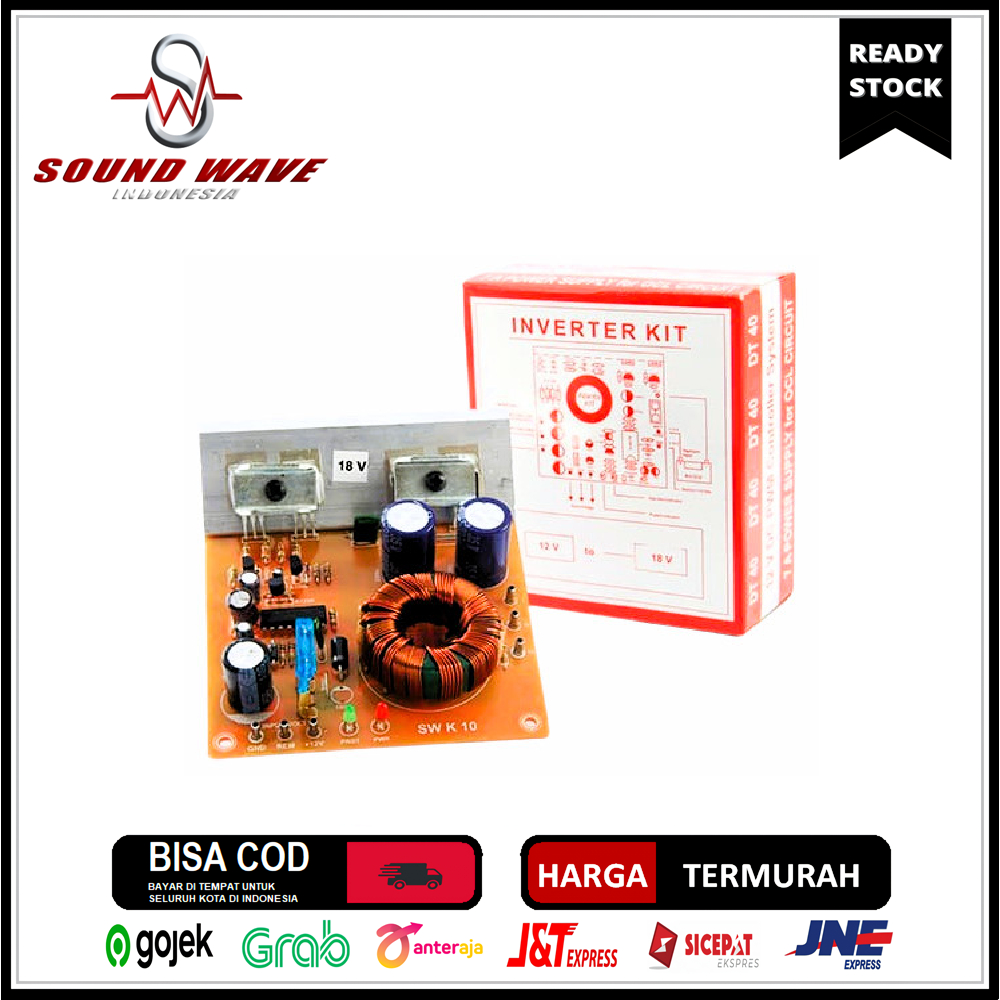 Jual KIT INVERTER 18V DC TO DC INPUT CT 12V | Shopee Indonesia