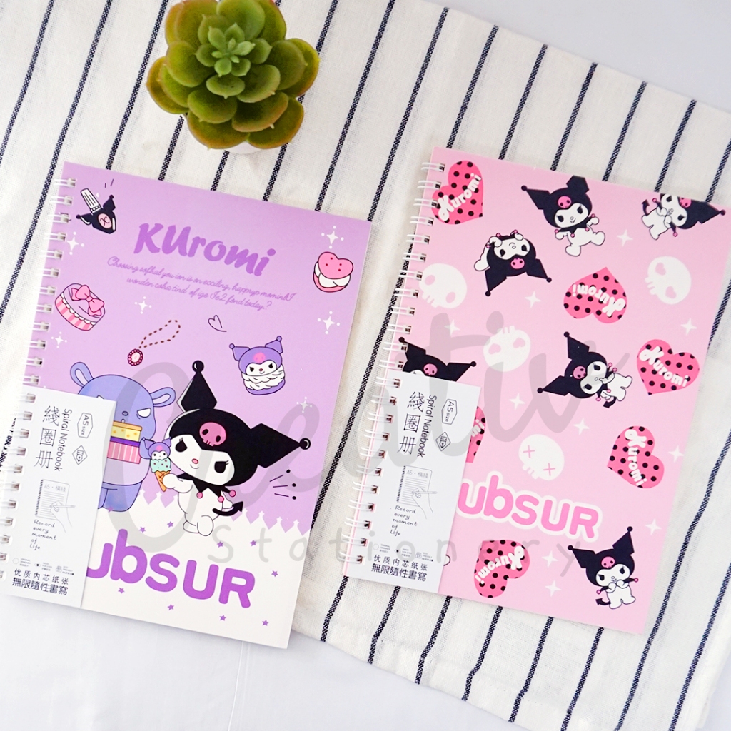 Jual Kuromi Spiral Notebook Buku Tulis Notes Kuromi A5 | Shopee Indonesia