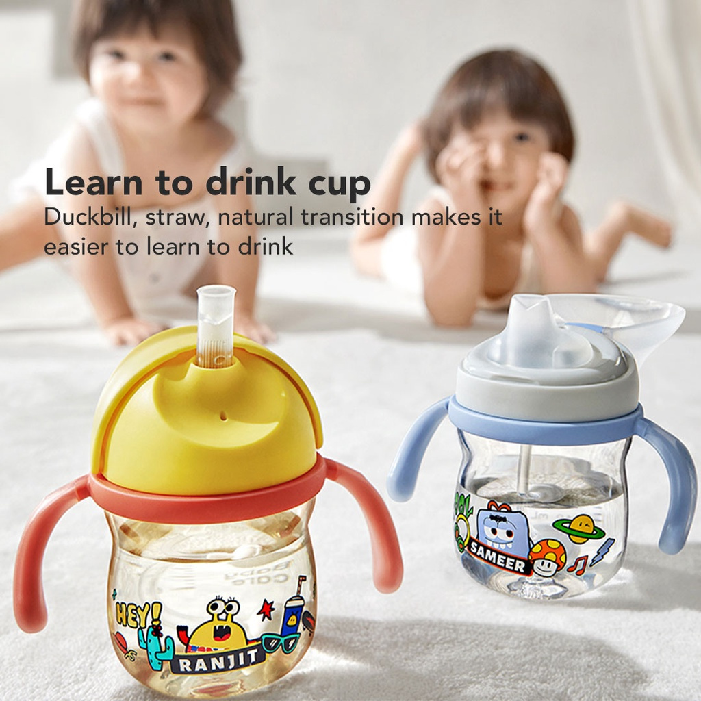 Jual Sakumini X BC Babycare Monster Sippy Cup Straw Botol Minum Sedotan Anak Bayi / botol minum ...