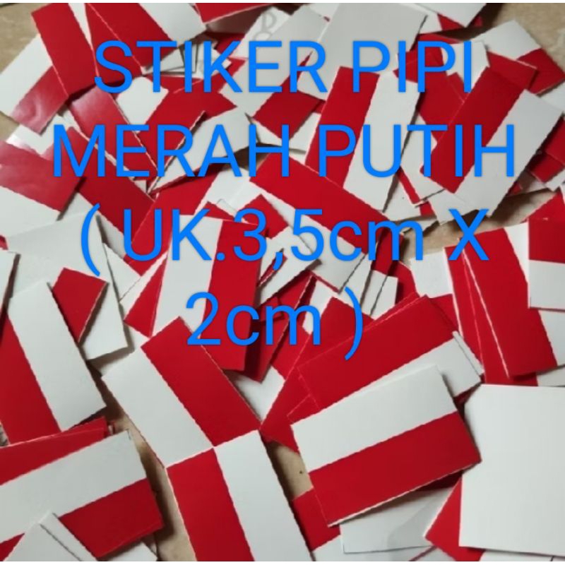 Jual (ISI 5 PCS)STICKER PIPI/STIKER PIPI MERAH PUTIH | Shopee Indonesia