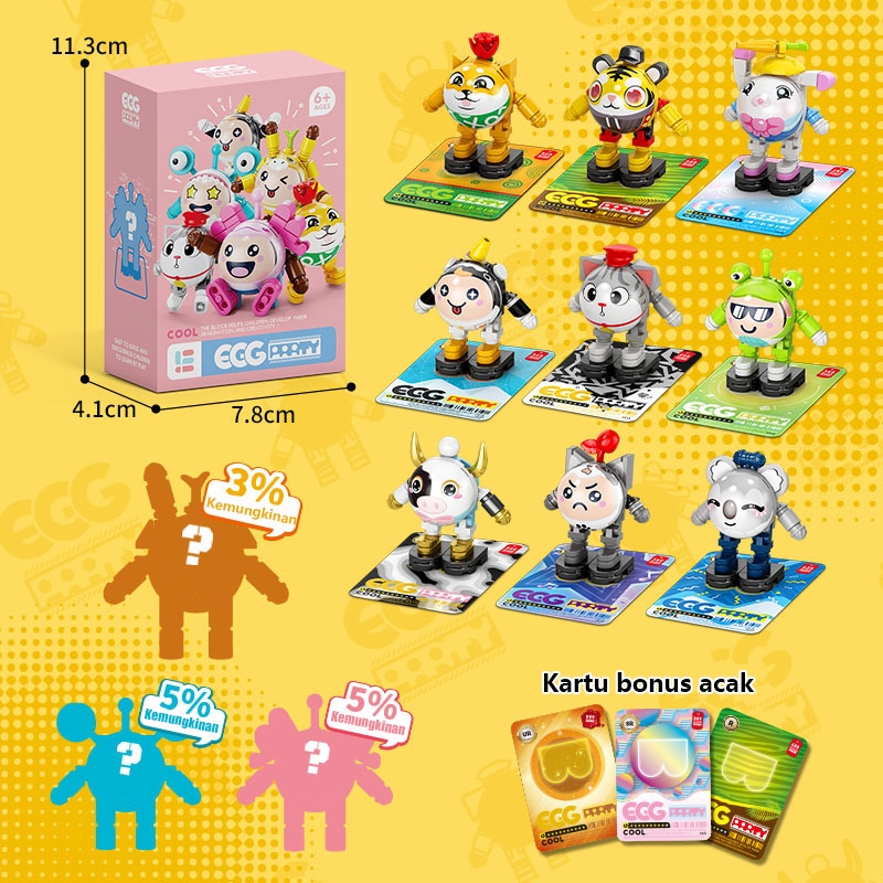 Jual Eggy Party Blind Box Mainan Anak-anak Mysterious Blind Box ...