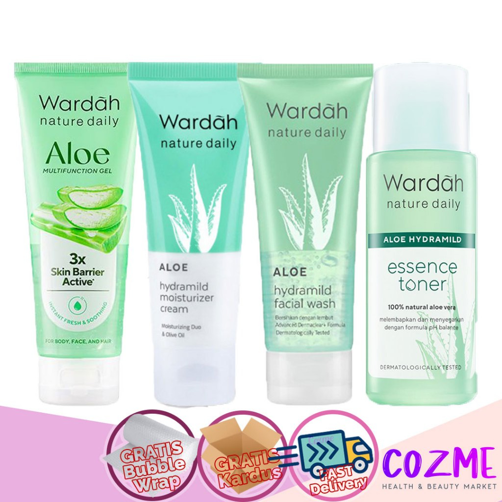 Jual WARDAH Nature Daily Aloe Vera Series | Shopee Indonesia