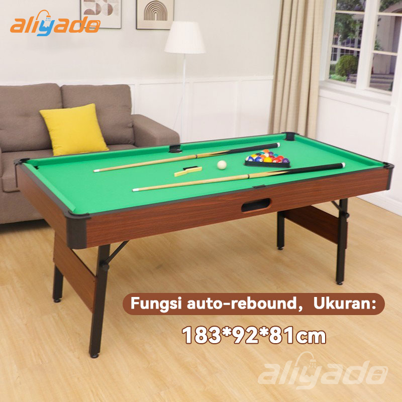 Jual ⚡Ready stock⚡Mini Pool Table-6-ft/ Meja Billiard Mini Foldable Leg ...