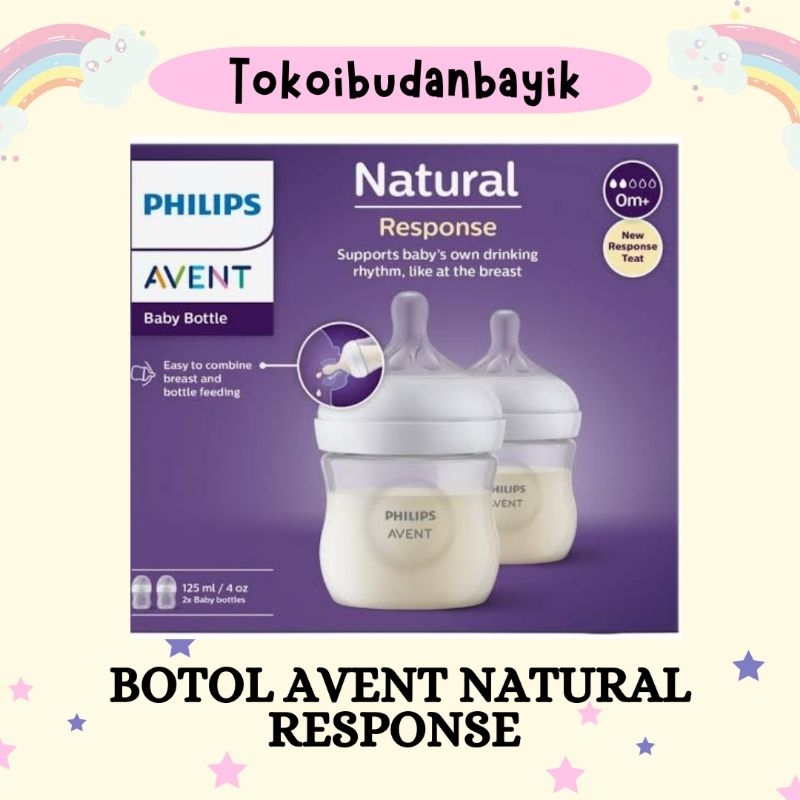 Jual BOTOL DOT Philips BOTTLE NATURAL PLUS PP 125 ML/BOTTLE BLUE SCF695 ...