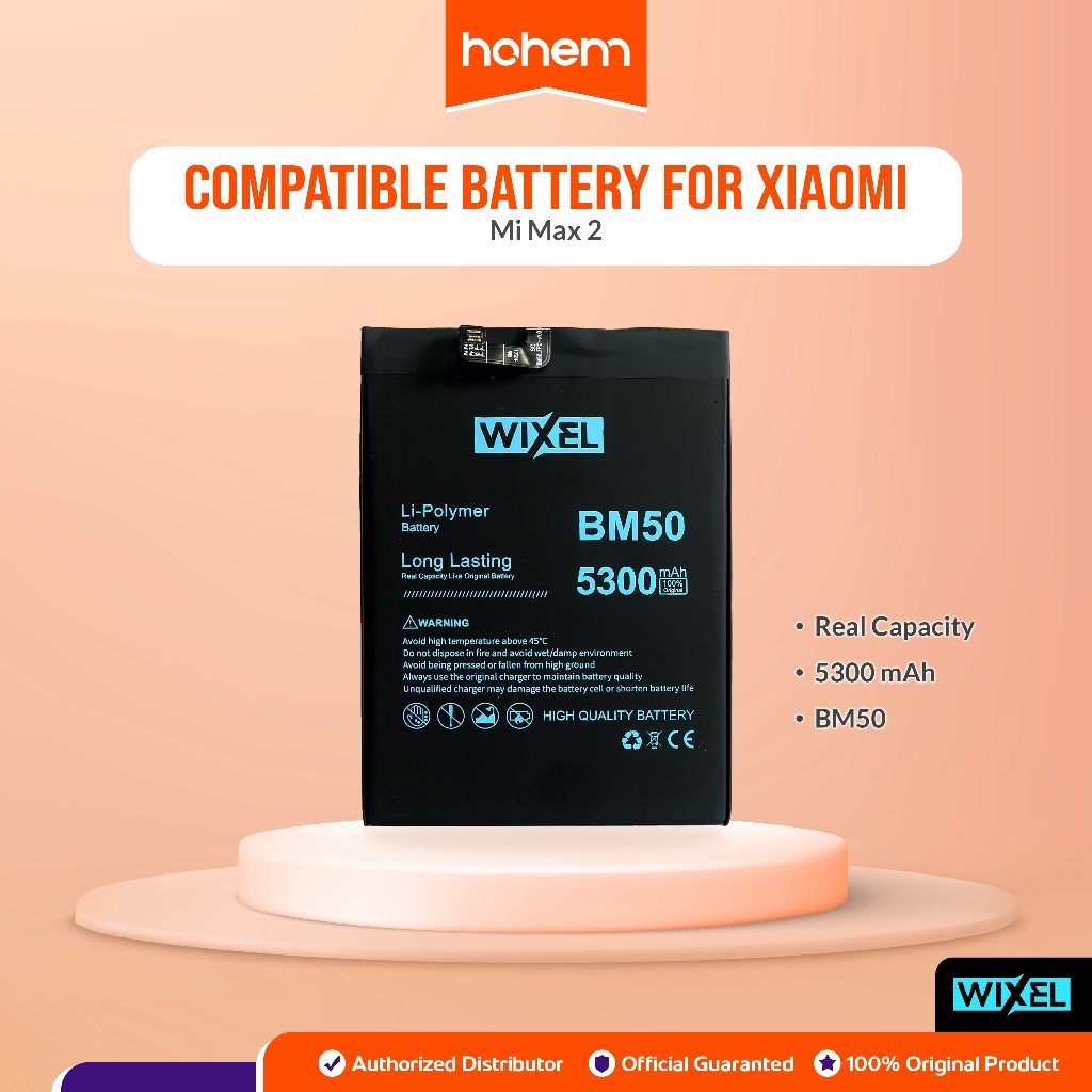 Jual WIXEL Baterai XiaoMi Mi Max 2 BM50 Double Power Real Capacity Batre Batrai Battery ...