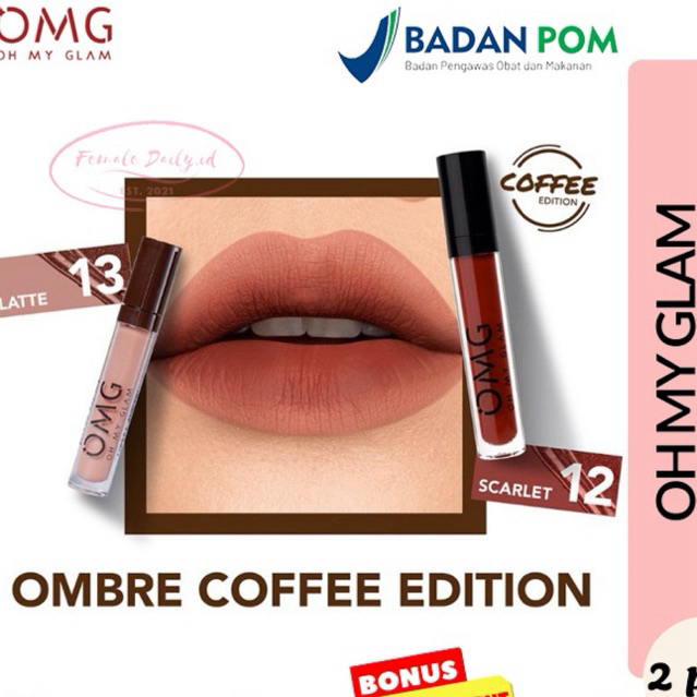 Jual PAKET OMBRE LIPS OMG | LIPCREAM OMG OMBRE COFFEE EDITION| LIPCREAM OMG | OMBRE OMG LIP ...