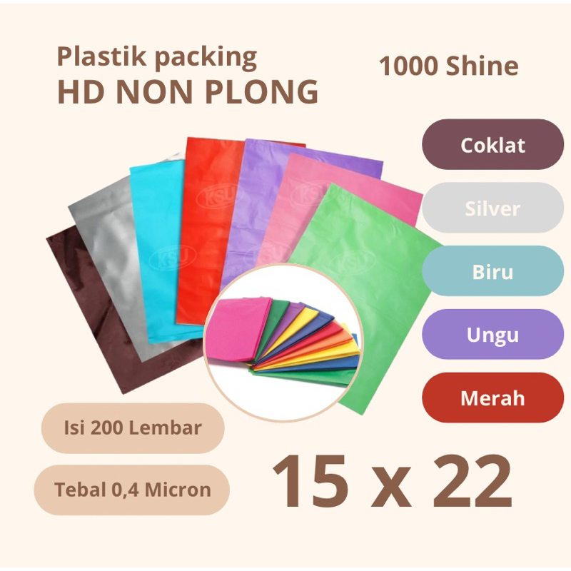 Jual 𝐒𝐇𝐈𝐍𝐄 - Plastik Packing HD Non Plong 15x22| Plastik Packing Tebal ...
