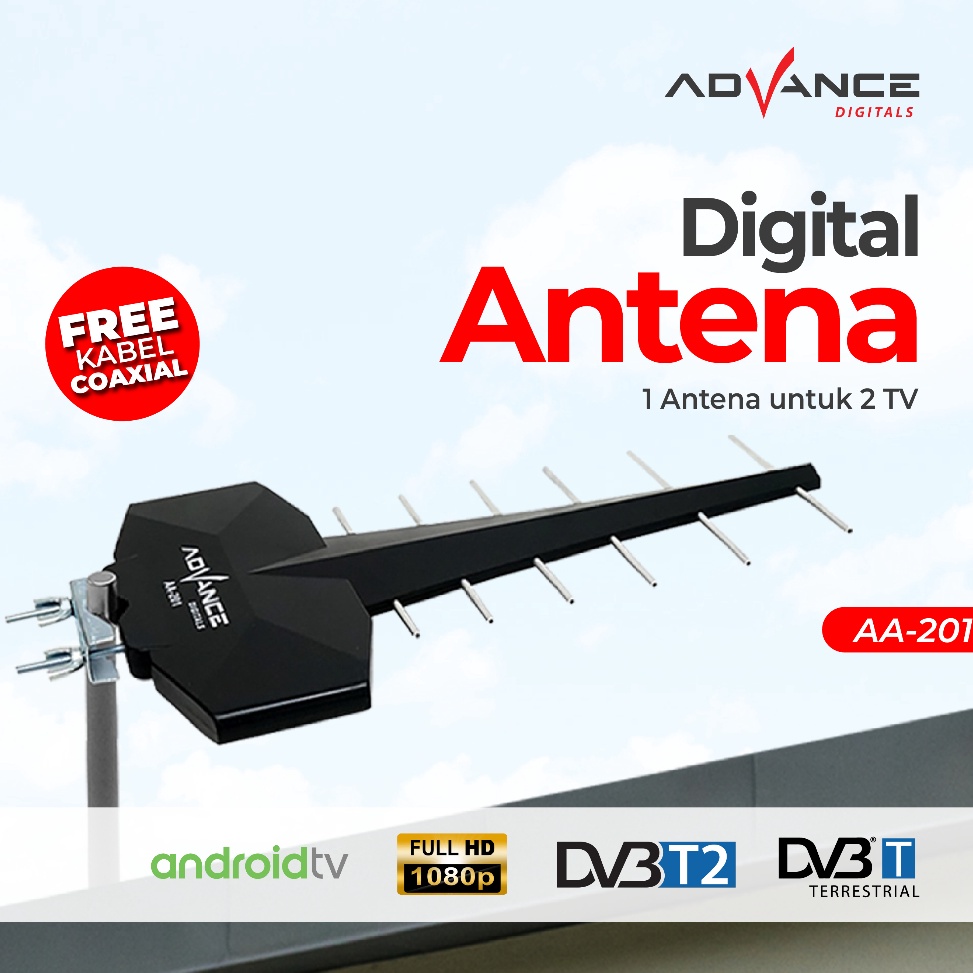 Jual Advance AA21 Antena Outdoor Digital Analog UHF DVDT2 Bisa Untuk ...